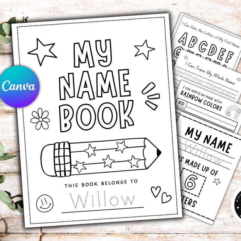 Toddler Book by Canva - Etsy