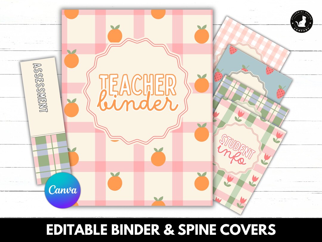 Cottagecore Teacher Binder Covers: Pastel Boho Classroom Decor ...