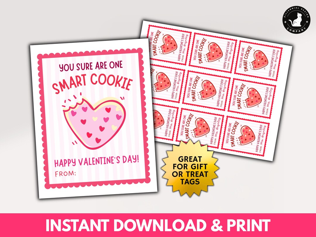 Printable Valentines From Teacher | Student Candy Gram Card Valentines ...