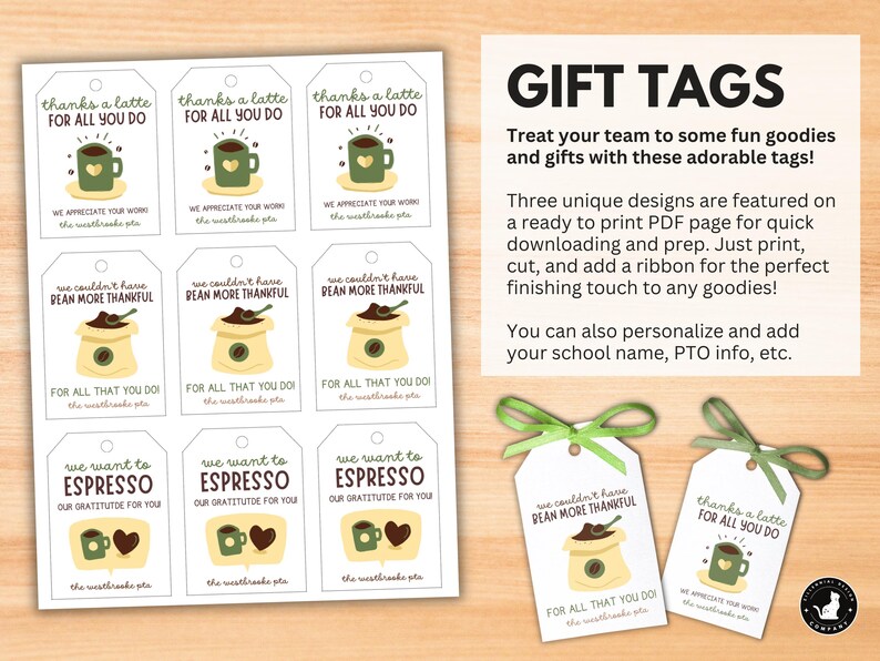 Teacher Appreciation Activities Coffee Delivery Service | Door Hanger ...