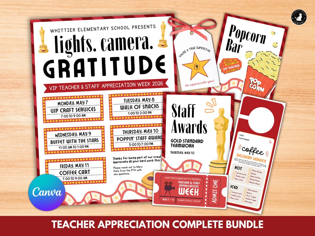 VIP Teacher Invitation Teacher Appreciation Week: Hollywood Movies ...