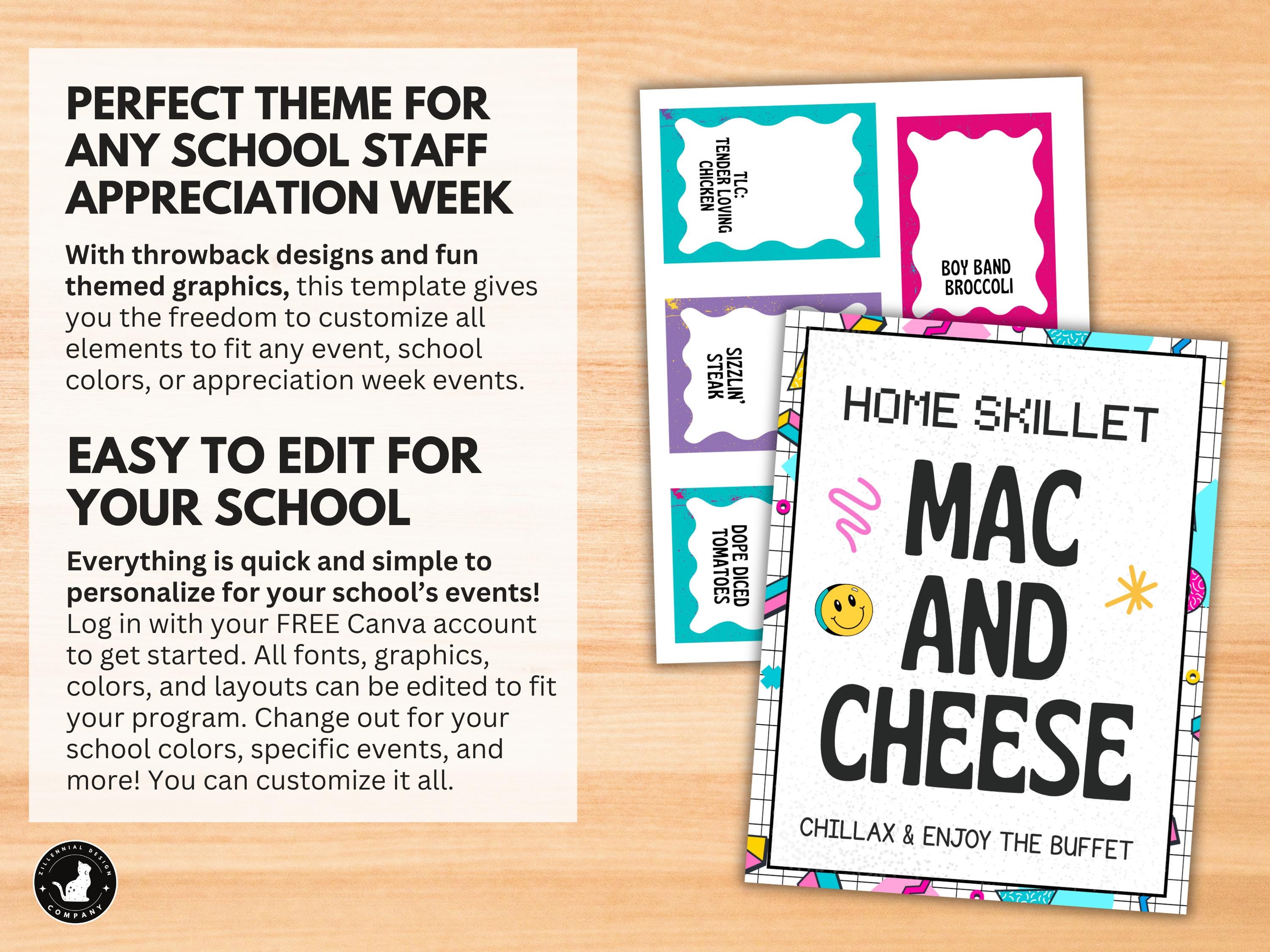90s Theme Teacher Appreciation Week Bundle: Retro Throwback Totally Rad ...