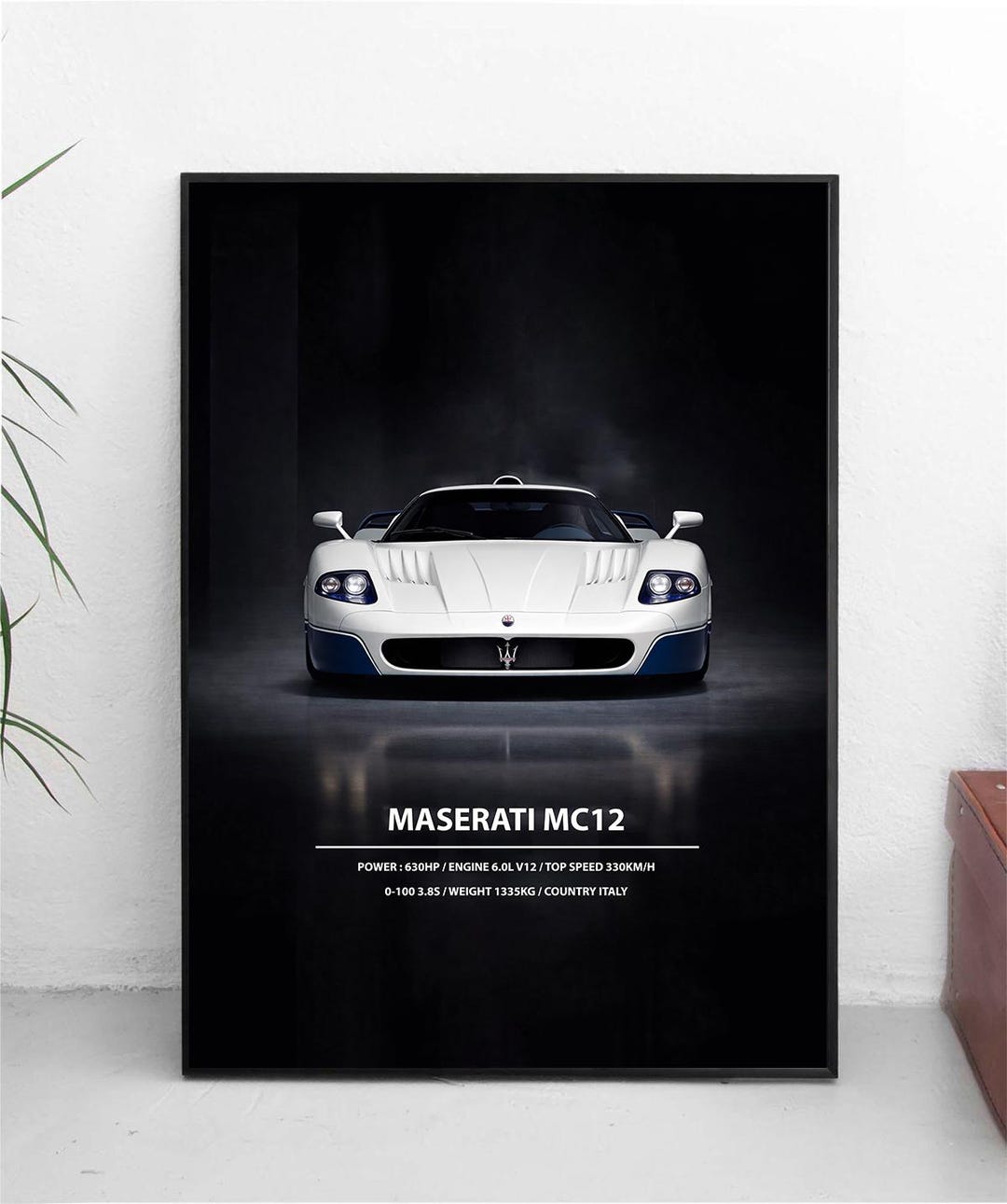 Maserati MC12 Poster | Digital Download | Hypercar Poster | Car Lover ...