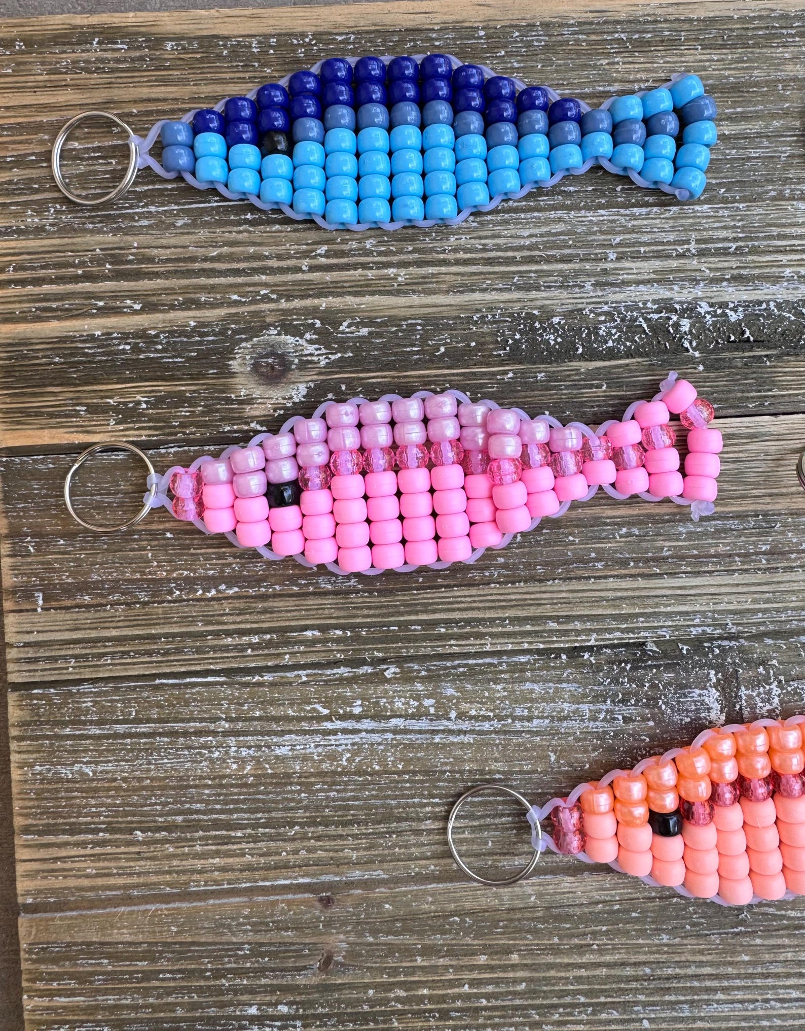 Beaded Fish Keychain Beaded Bag Charm Y2K Retro Trendy Pony Bead Animal ...