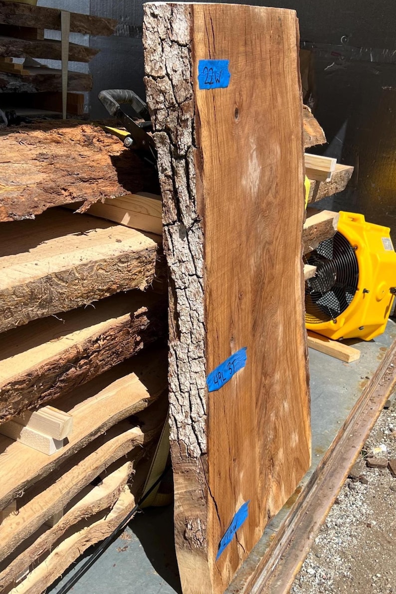 Live Edge Kiln Dried Red Oak Slab - Etsy