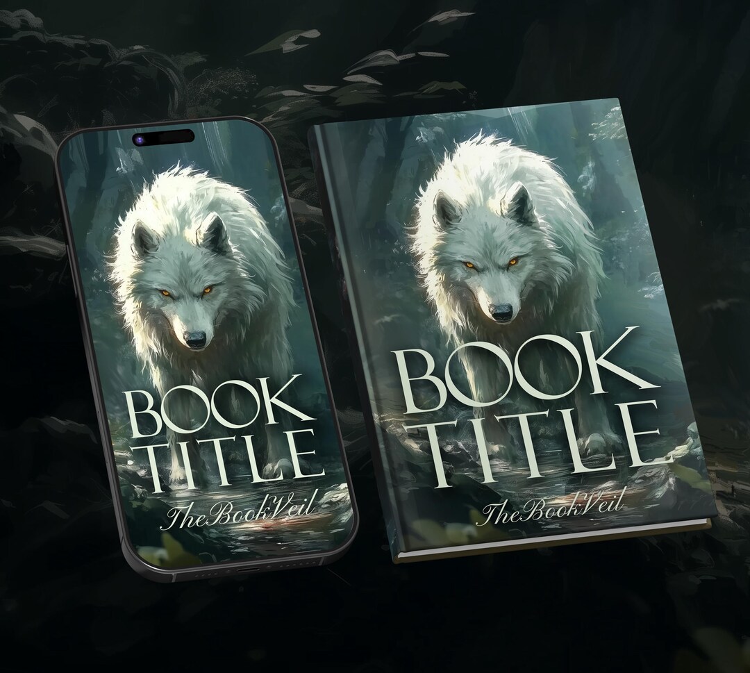Premade Book Cover | Wolf & Nature | Book Cover Design | KDP Ready - Etsy