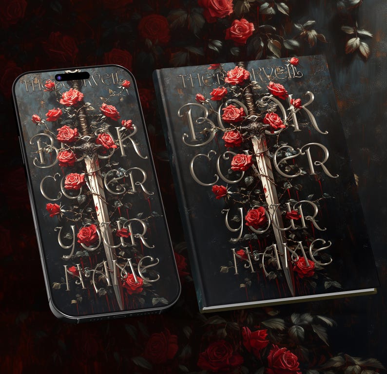 Premade Cover | Sword & Rose | Book Cover Design | KDP Ready - Etsy