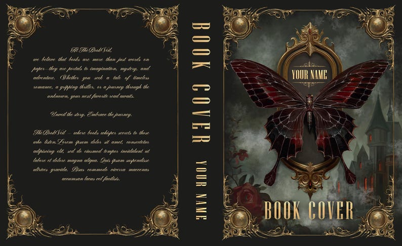 Premade Gothic Romance Book Cover: Customizable KDP Design - Etsy