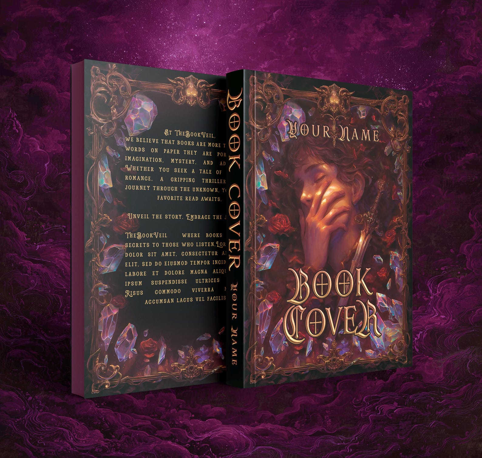 Premade Book Cover | YA Romance Fantasy, Soft Aesthetic, Emotional ...