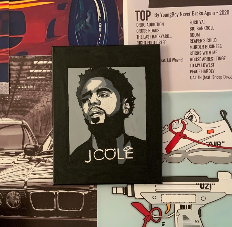 Wall Decor of Artist J Cole - Etsy