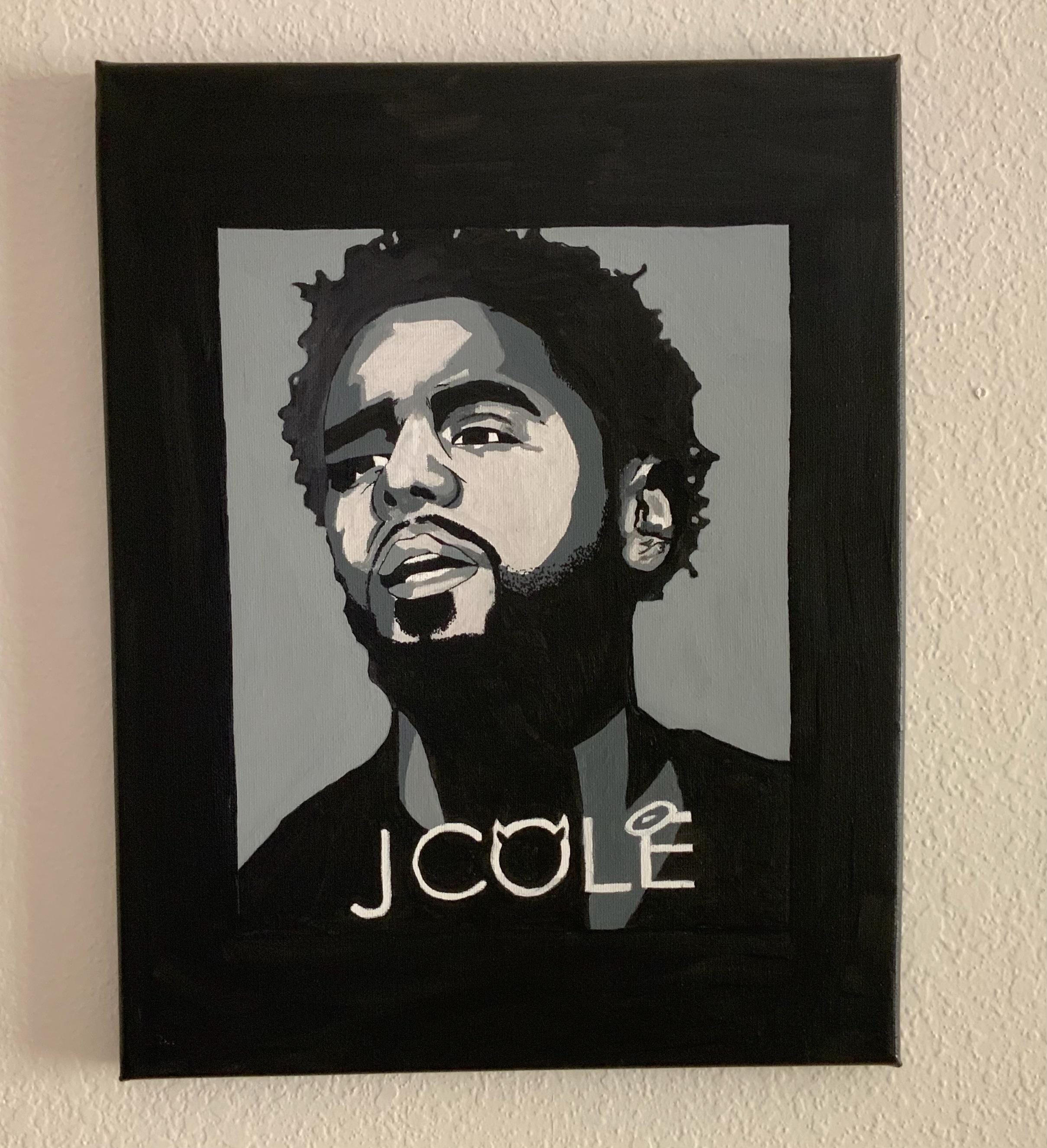 Wall Decor of Artist J Cole - Etsy