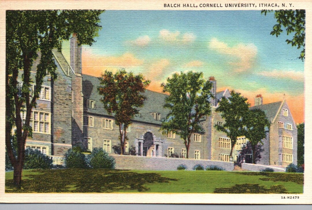 Postcard of Balch Hall at Cornell University Residence Hall - Etsy