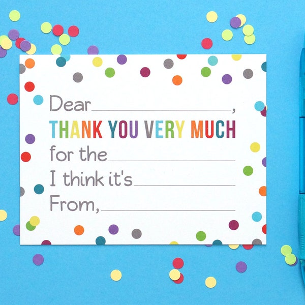 Polka Dot Thank You - Etsy