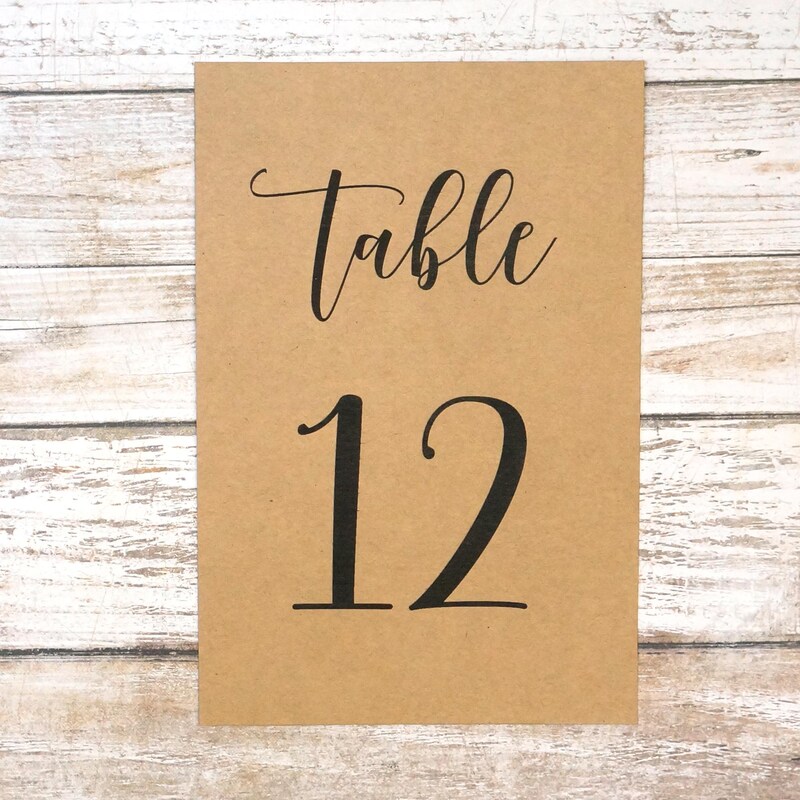 Rustic Table Numbers - Etsy