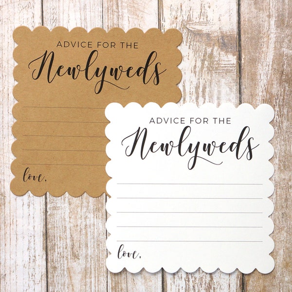 Wedding Advice Cards - Etsy