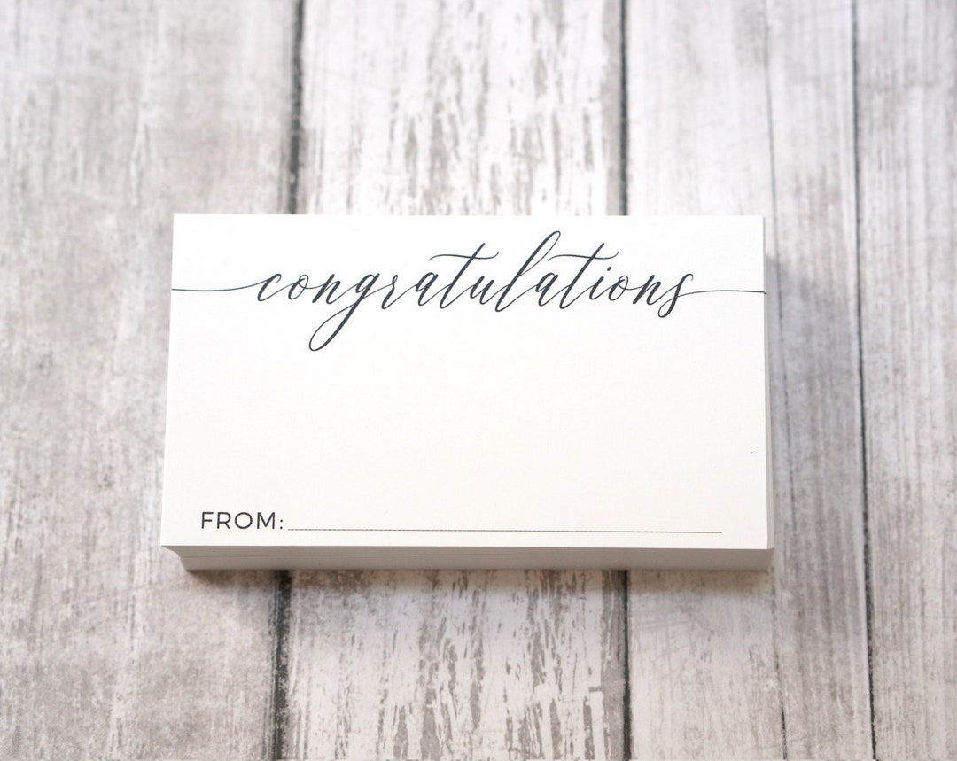 Congratulations Card - SMALL Cards to Write Congrats for Graduation ...
