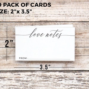 Love Notes | MINI Love Note Cards for Weddings Romance Dating Gifts ...