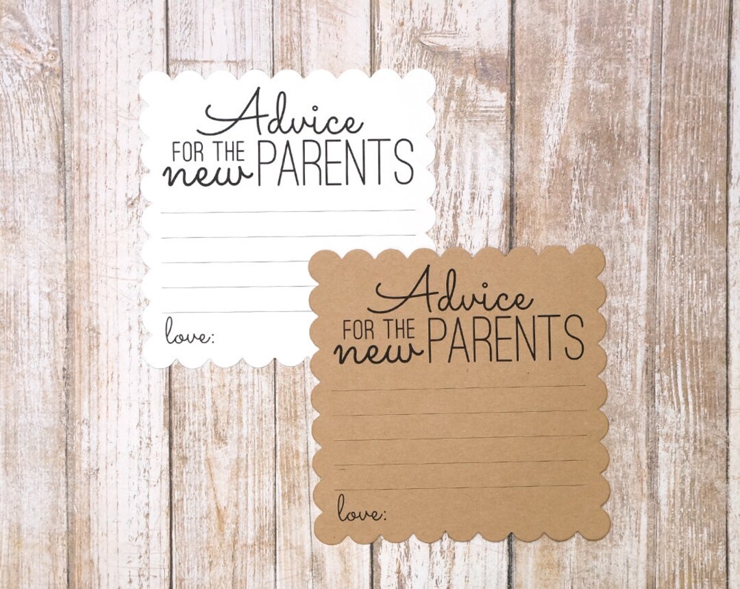 Advice for the New Parents Cards for Baby Showers - Etsy