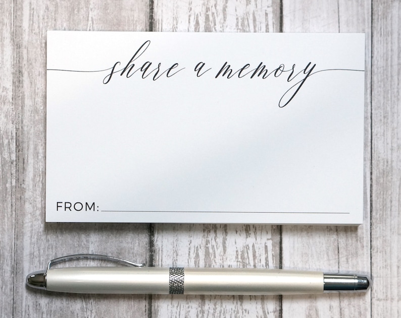 Share a Memory Cards | Size 3 X 5 Inch | Printed and Ready to Ship ...