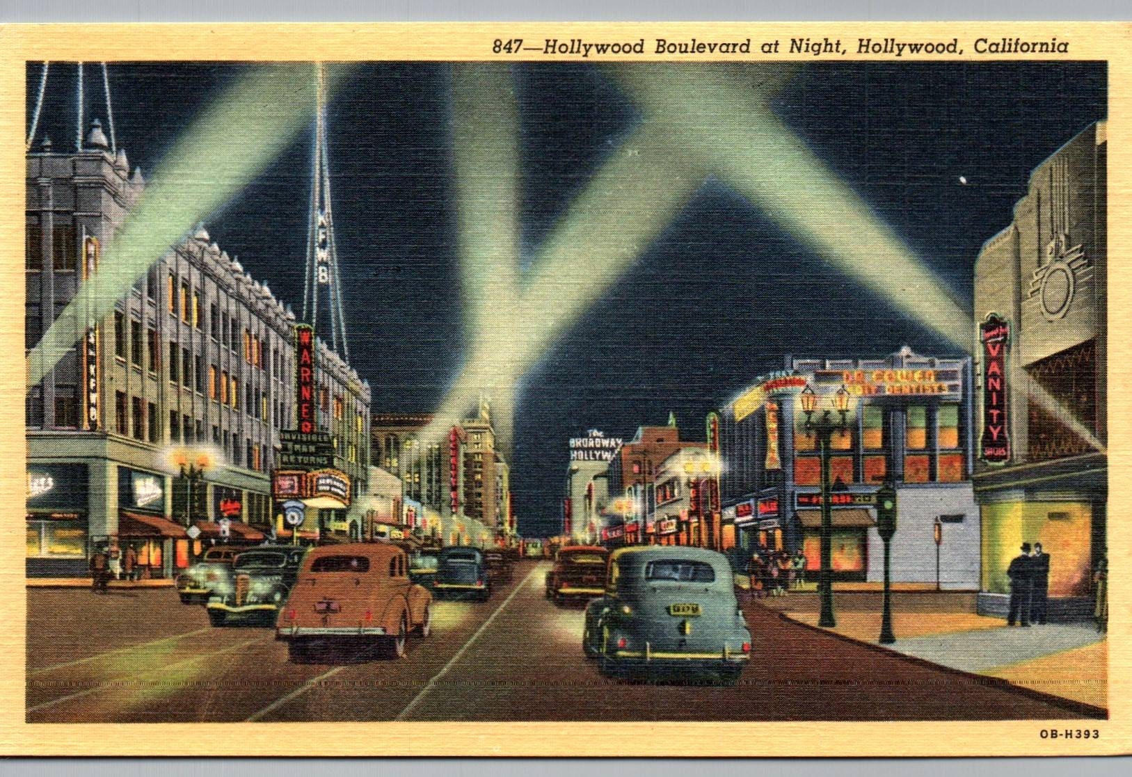 Hollywood Boulevard Night