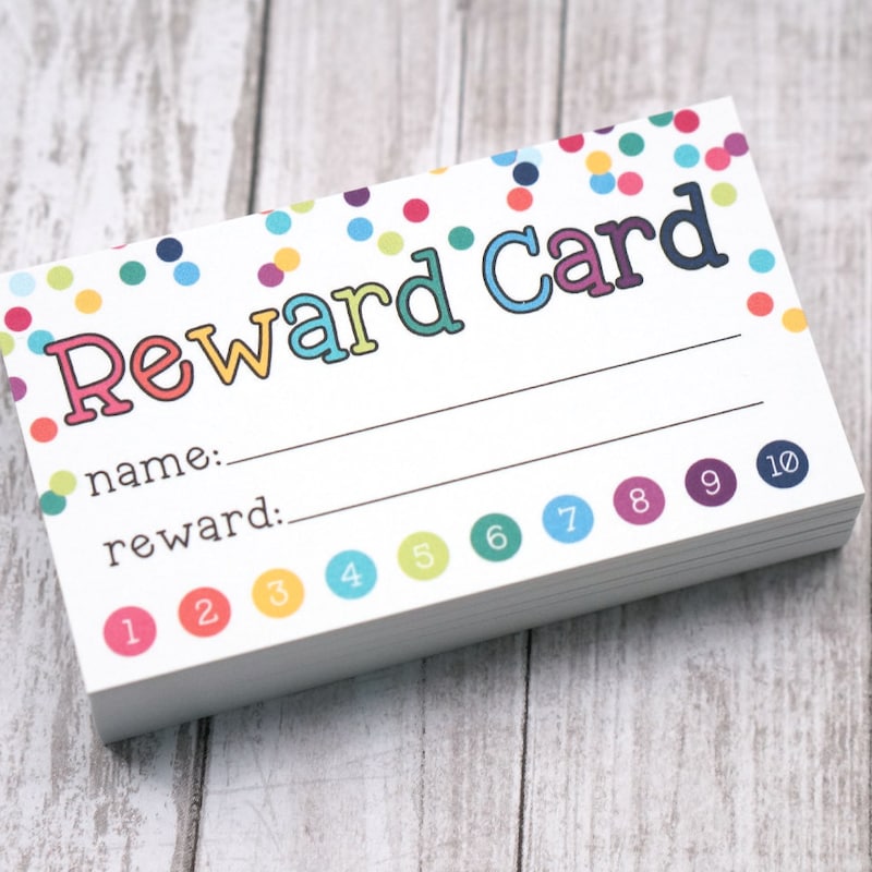 Reward Cards - Etsy