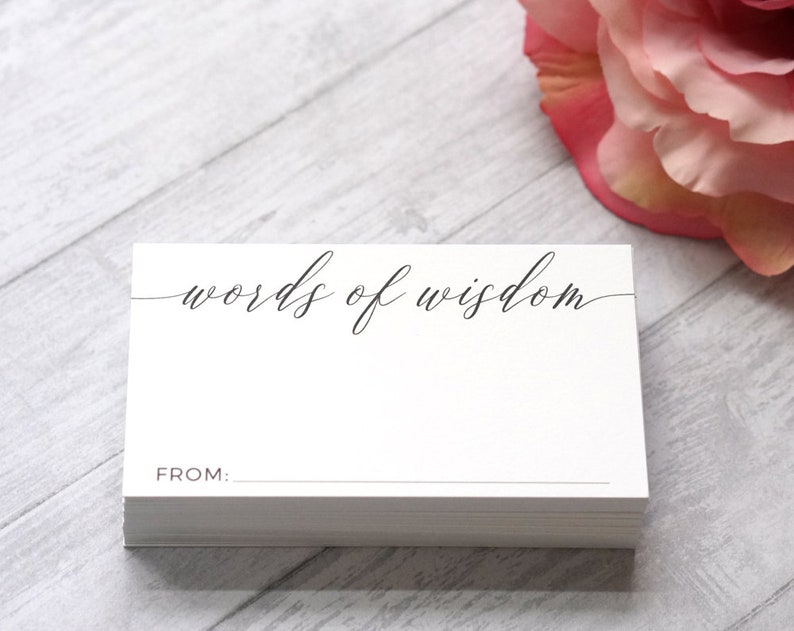 Words of Wisdom Cards - SMALL Card Size 3.5 X 2 Inches - Pack of 50 - Etsy