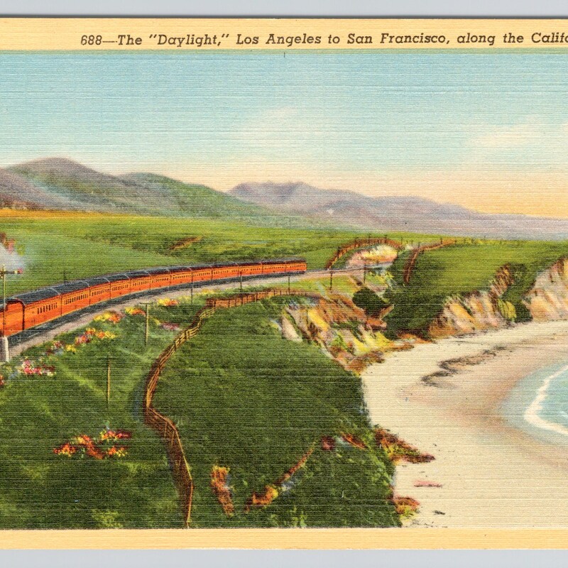 Pacific Coast Train - Etsy