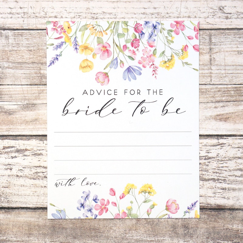 Bridal Shower Advice - Etsy