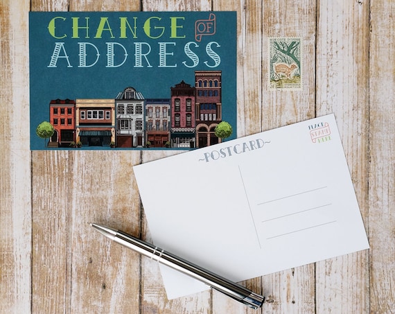 Change of Address Postcards Moving Post Card 4x6 Printed | Etsy