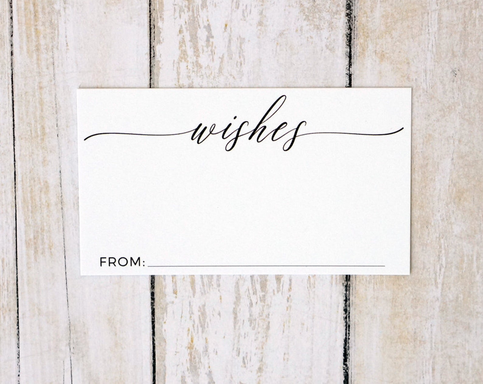 Wedding Wishes Card for Wishing Well or Bridal Shower LITTLE Cards for ...