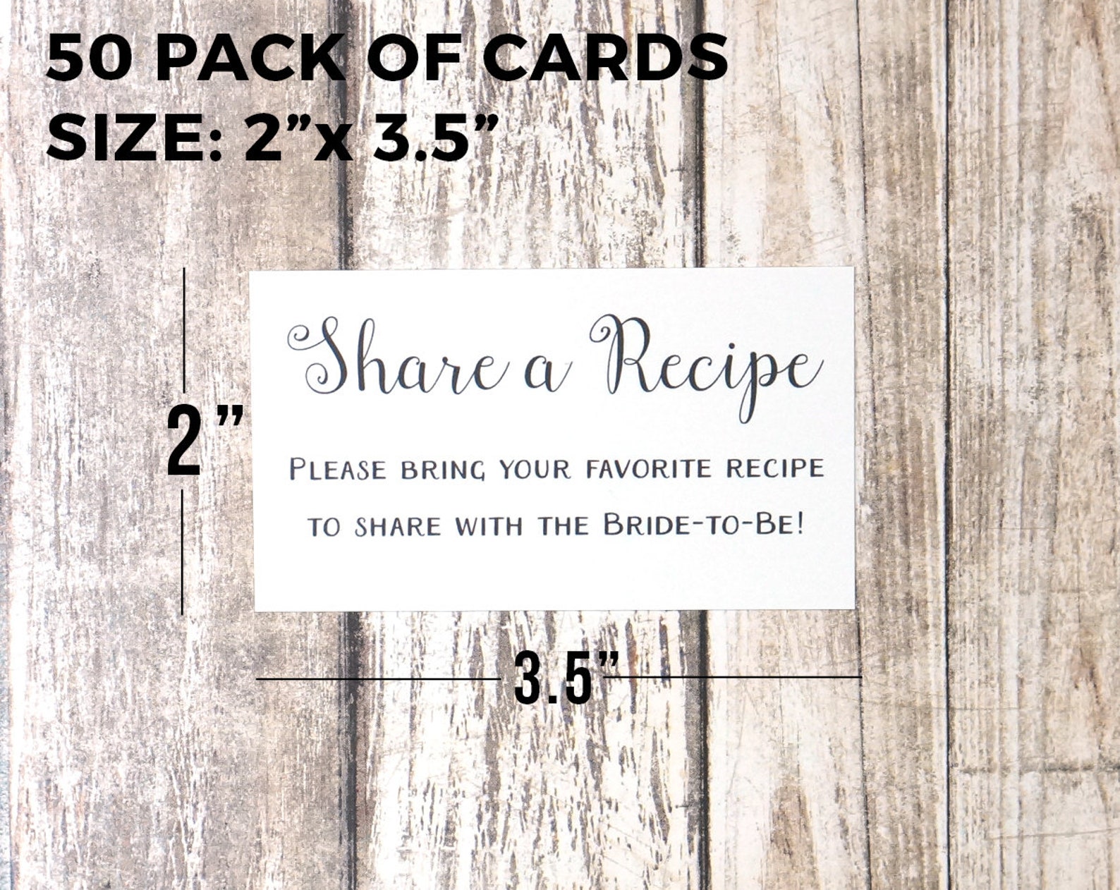 Share a Recipe Recipe Card Request Bridal Shower Invite - Etsy