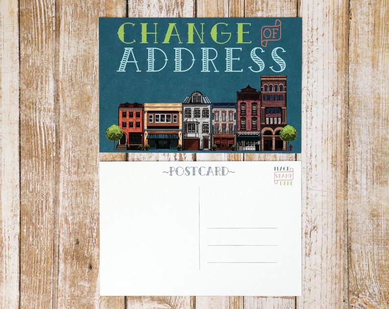 Change of Address Postcards Moving Post Card 4x6 Printed | Etsy