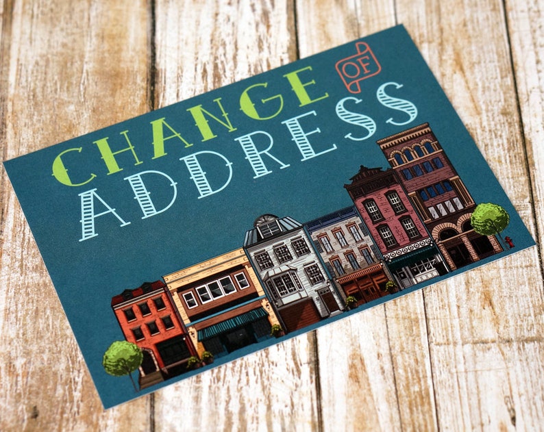 Change of Address Postcards Moving Post Card 4x6 Printed | Etsy