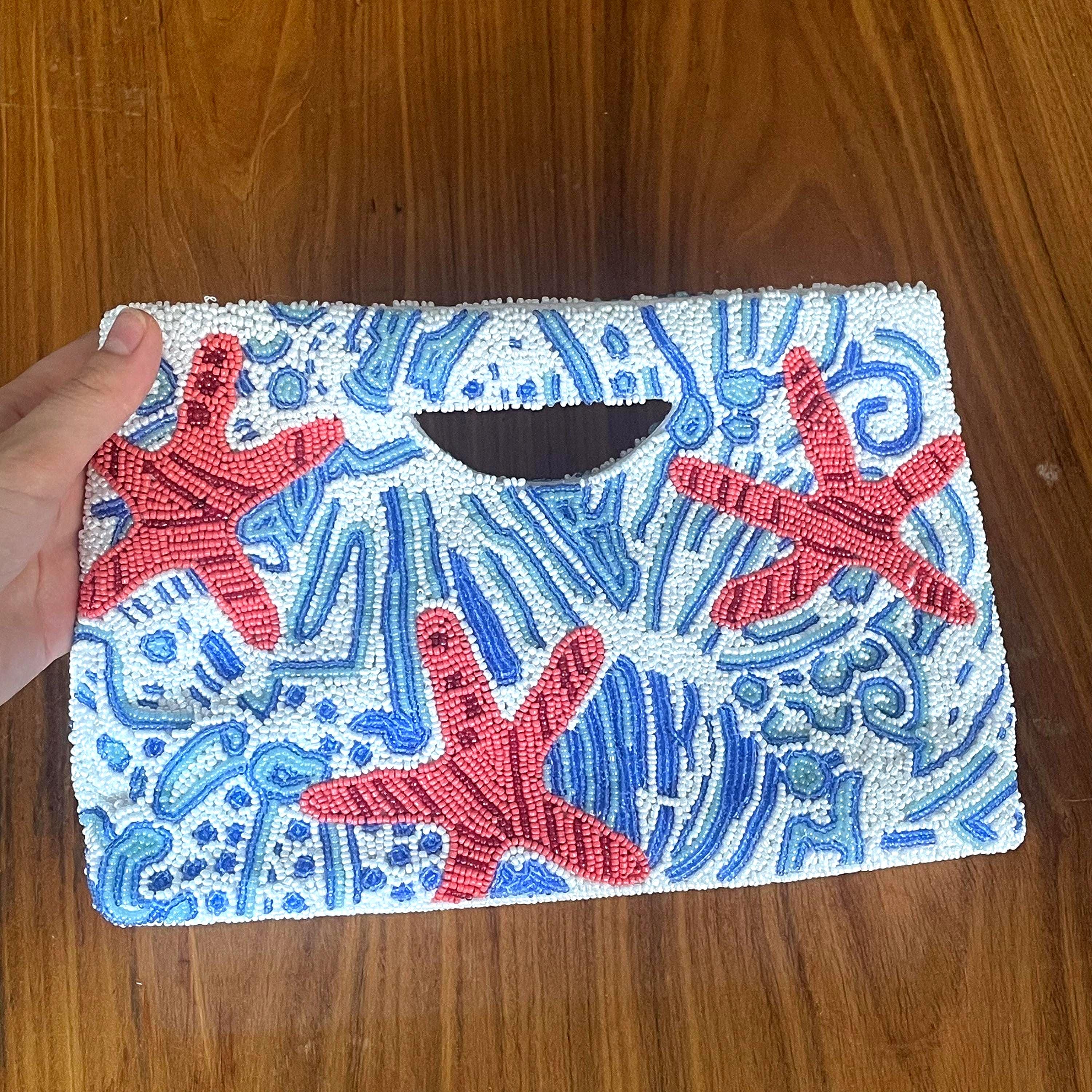 Starfish Hand-beaded Purse - Etsy