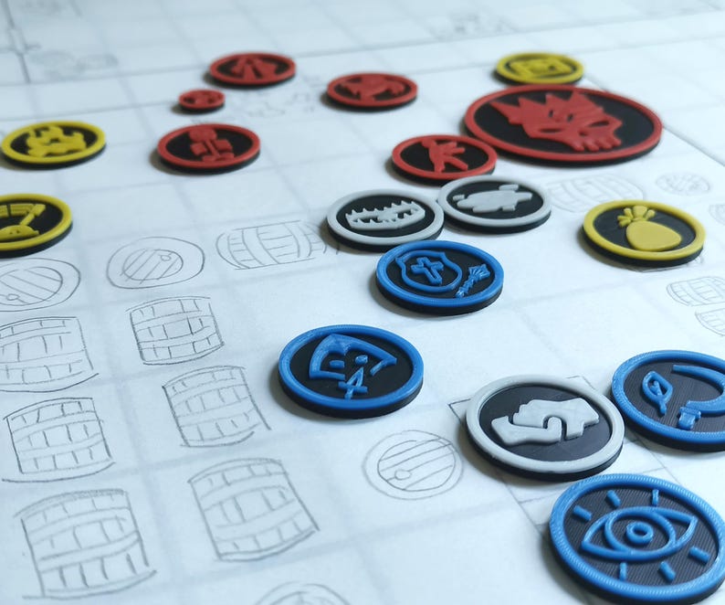 Dnd Complete Universal Class Token Set | Instant Download 3D Printable ...
