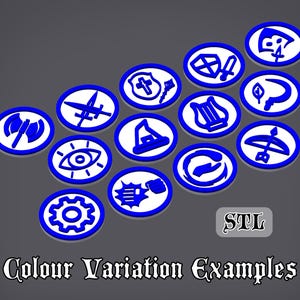 Dnd Complete Universal Class Token Set | Instant Download 3D Printable ...