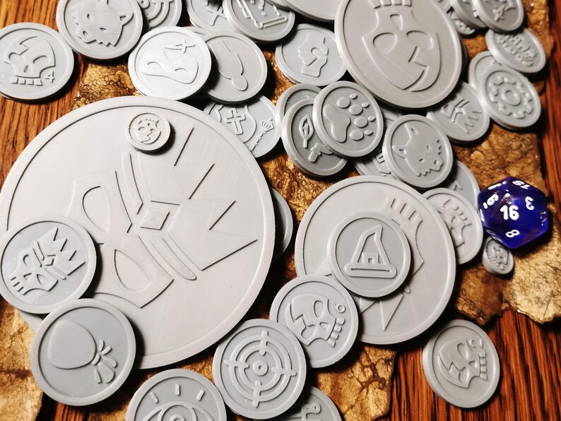 Dnd Token Set | Tabletop Gaming | Classes, Monsters, Allies, Npcs ...
