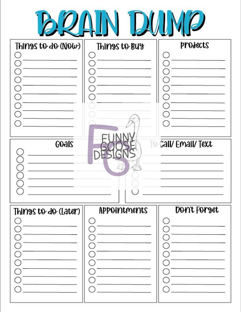 Organize Your Life: Printable Digital To-do List Planner - Etsy