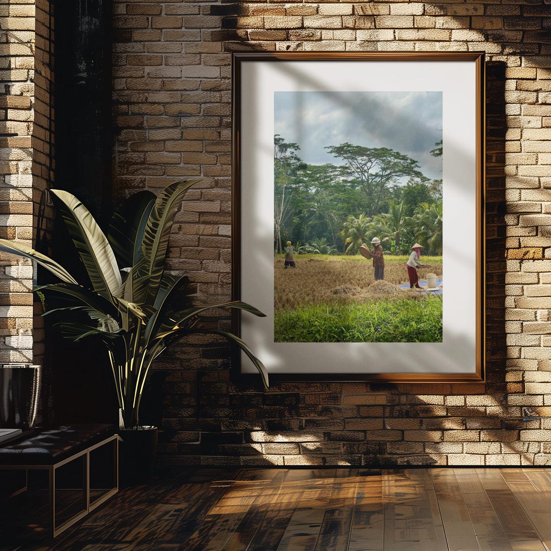 Ubud Bali Rice Fields Indonesia Print, Travel Photography Matte ...