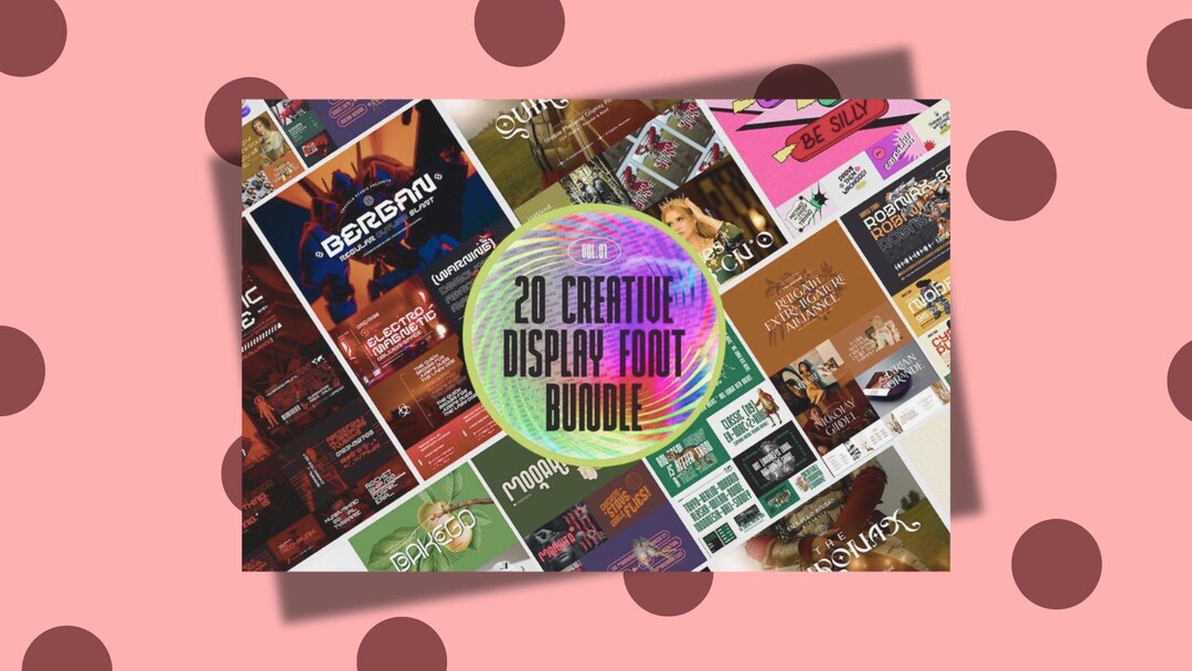 Creative Display Font Bundle (vol.01), Wedding Font SVG Bundle ...