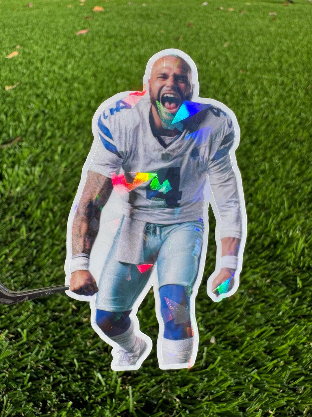 Dak Prescott Holographic Sticker | Dallas Cowboys Vinyl Decal - Etsy