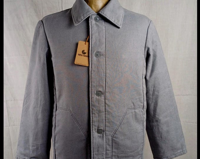Vintage ‘70s-‘80s DDR East German Workwear VEB WATTANA Grey Chore Coat ...