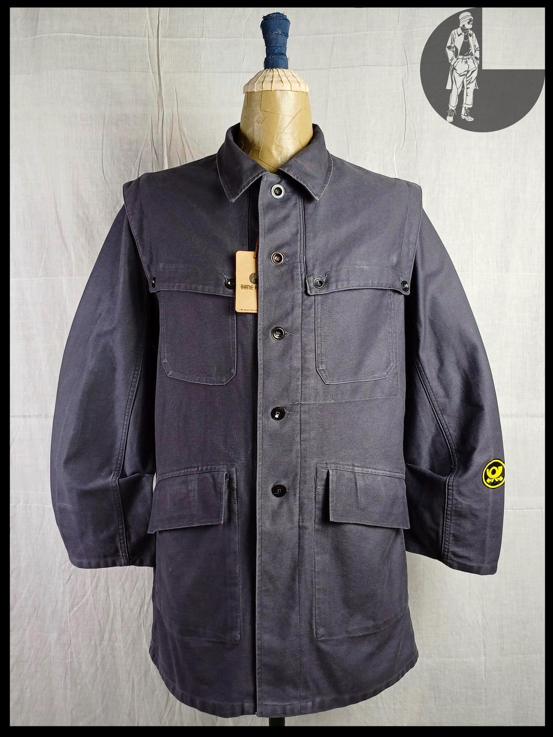 Vintage 1974 Dated German Workwear German Post | Deutsche Post Moleskin ...