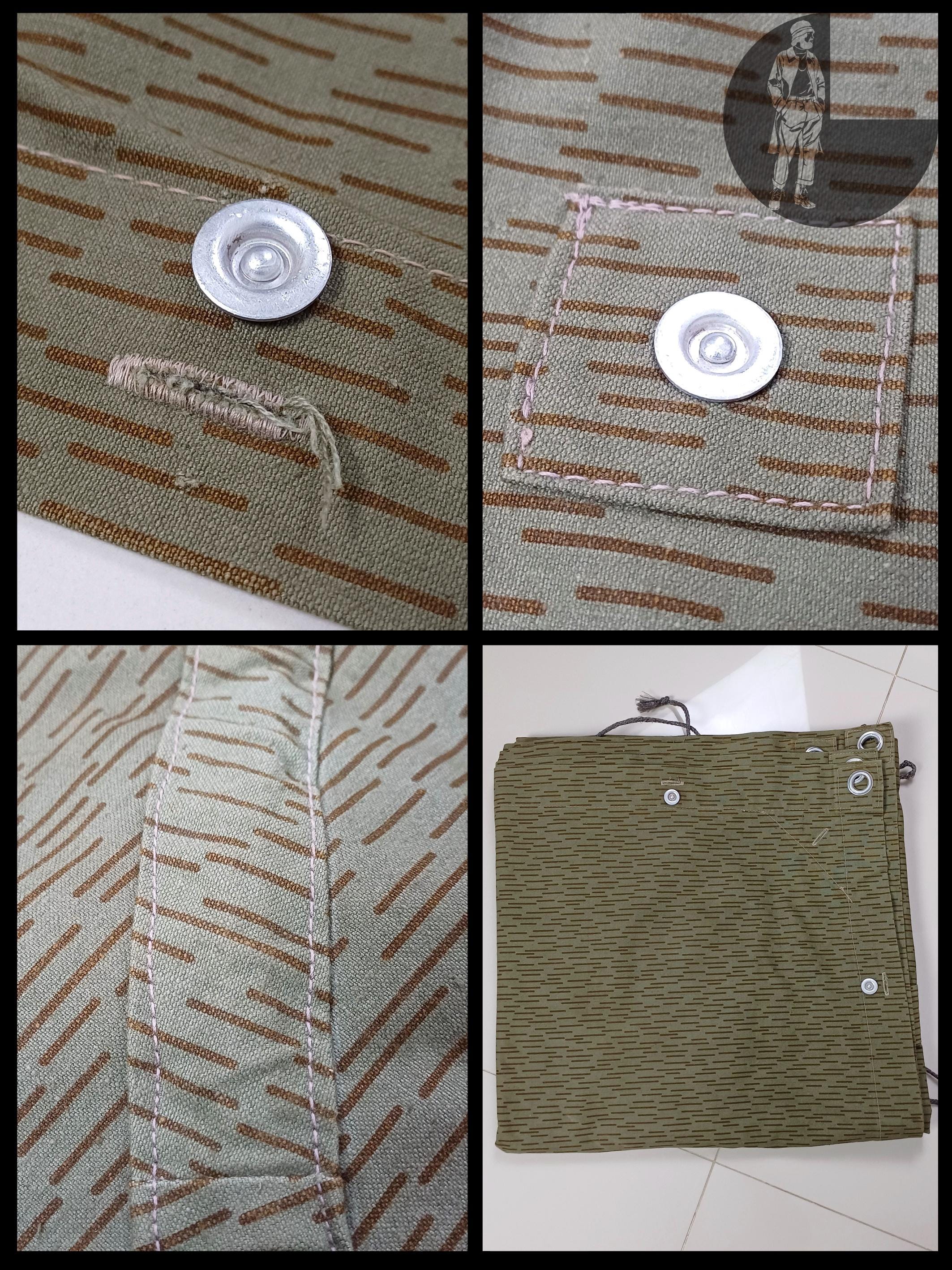 Vintage ‘70s-‘80s DDR East German Army NVA Raindrop Strichtarn ...