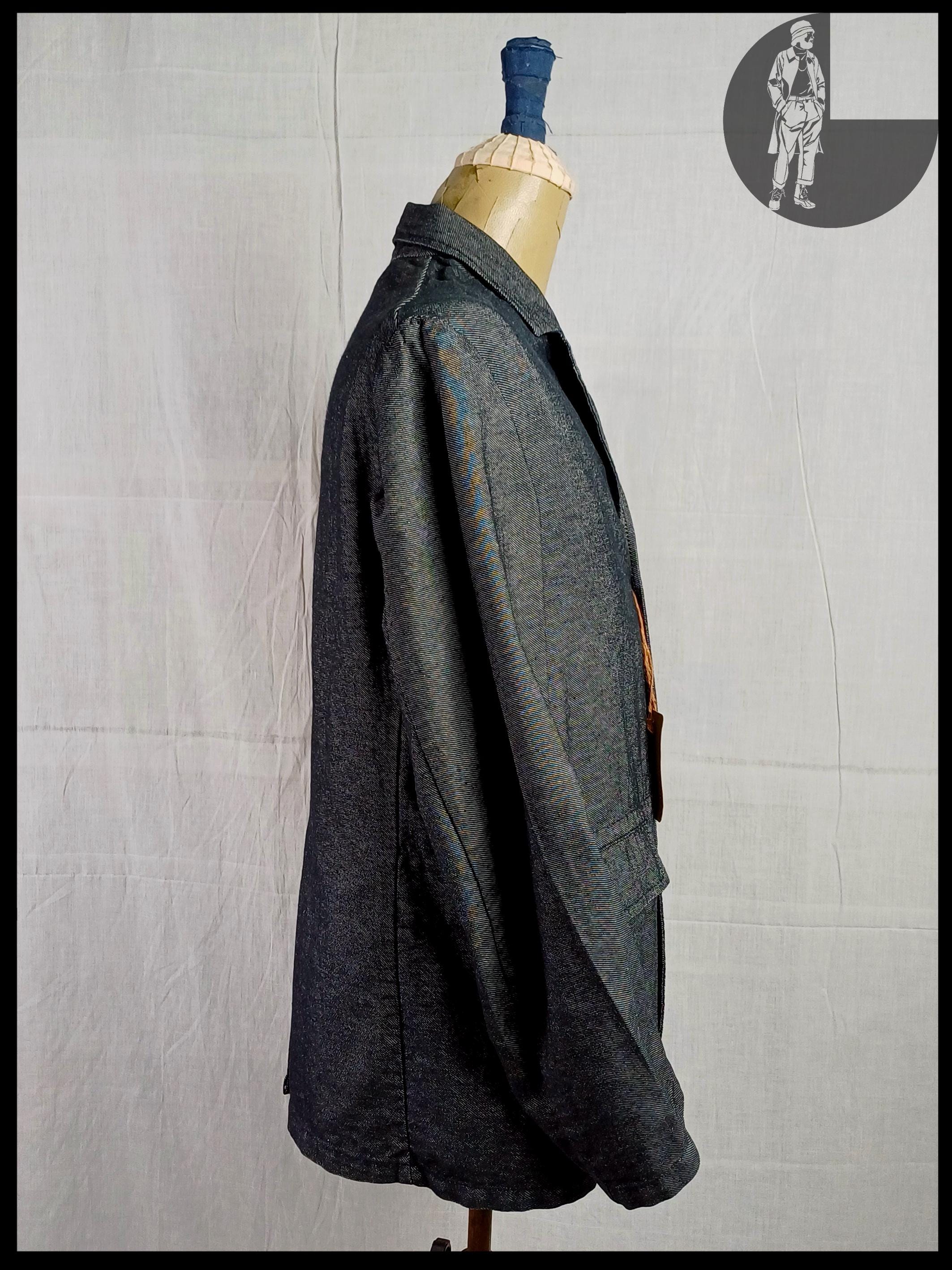 Vintage French Workwear VETRA Light Denim Back-vent Blazer Chore Jacket ES116 - Etsy