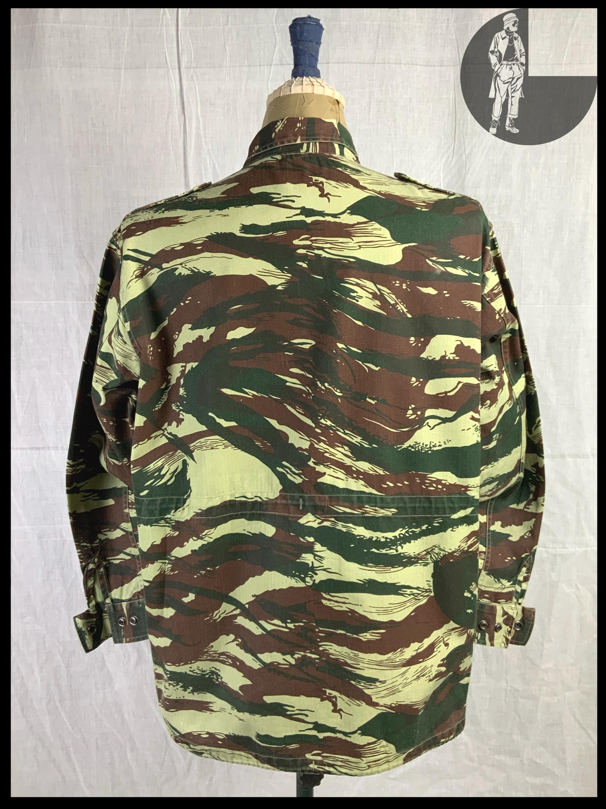 Vintage 1970s-1980s French Army F1 Foreign Legion Lizard Camouflage HBT ...