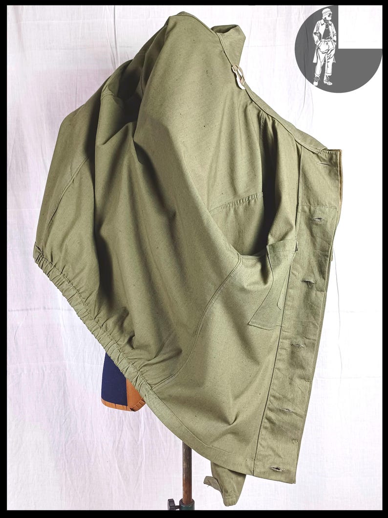 Vintage 60s DDR East German Army NVA Rain Hood Cape Jacket - Etsy