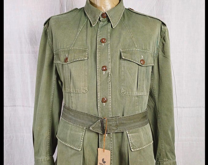 Vintage 1940s-1950s Canadian Army Green Bush Jacket ES219 - Etsy