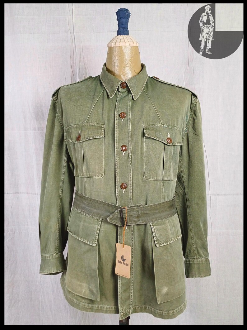 Vintage 1940s-1950s Canadian Army Green Bush Jacket ES219 - Etsy