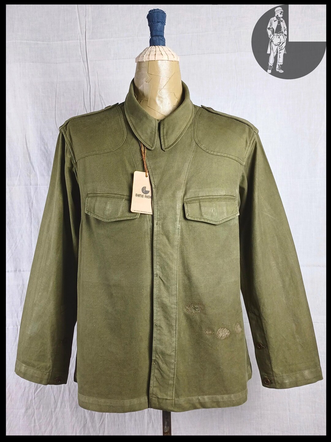Vintage ‘50s French Army M47 Early Pattern 2 Pockets Jacket ES130 - Etsy